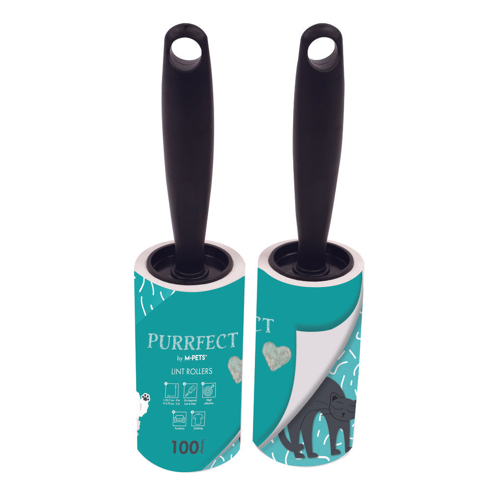 M-PETS Purrfect Lint Rollers Green 100 Sheets – ASH Pet Shop